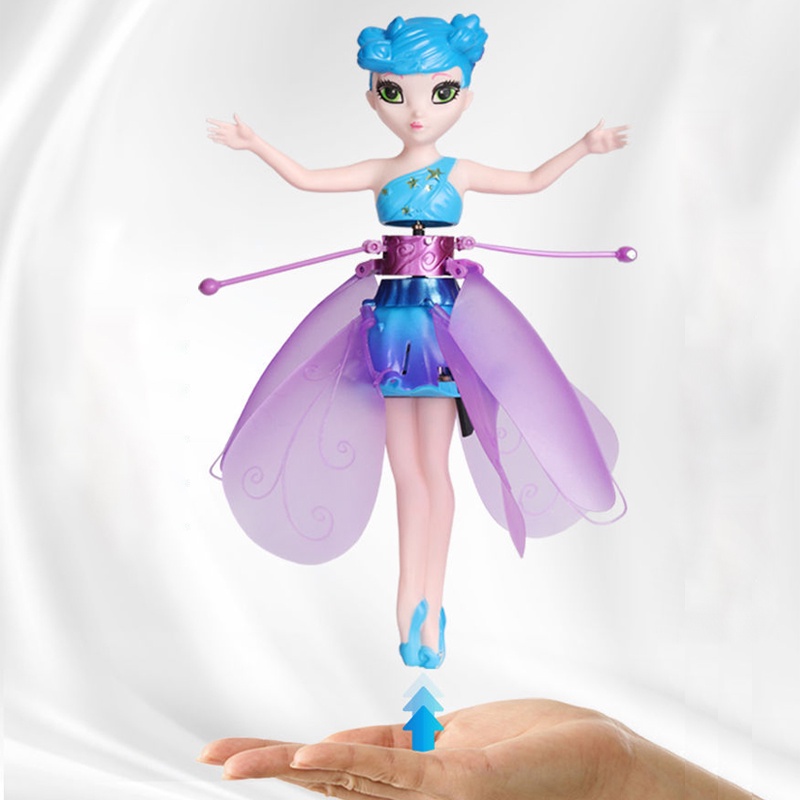 Remote Control Flying Fairy Princess Infrared Sensor Dolls Mini RC ...