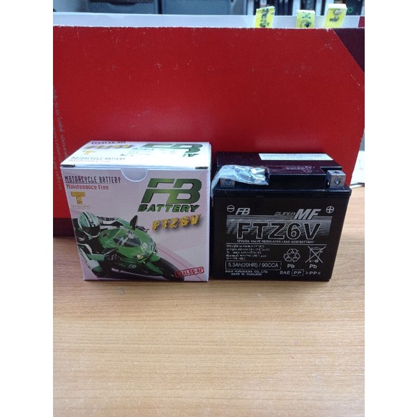 แบตเตอรี่มอเตอร์ไซค์ 6V FTZ6V | Shopee Thailand