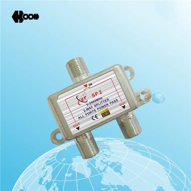 HOOM 5-2400 MHz SMATV Splitter พอร์ตสัญญาณจ่ายผ่านสัญญาณโทรทัศน์ทั้งหมด ...