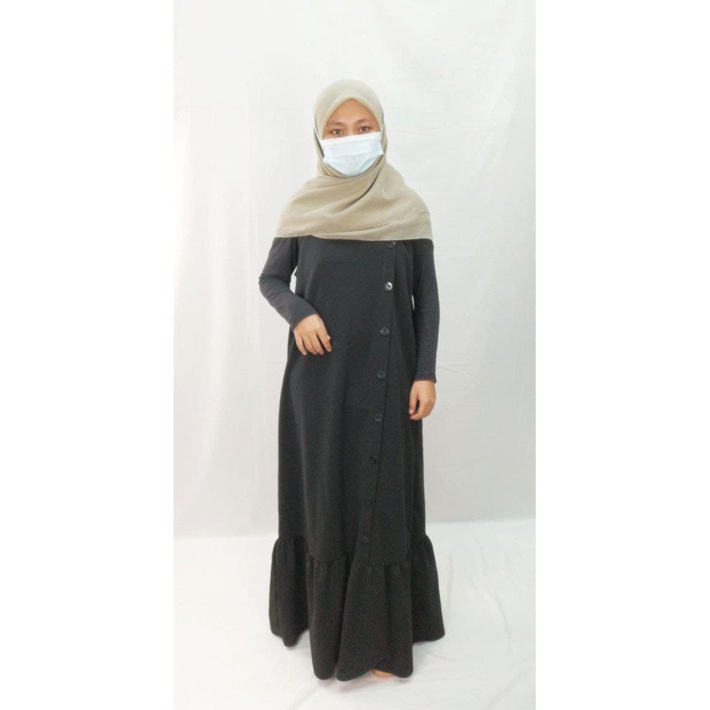 YH7O Jessica Minkoff Overall Muslimah Aulia Maxi Dress Labuh Muslimah ...