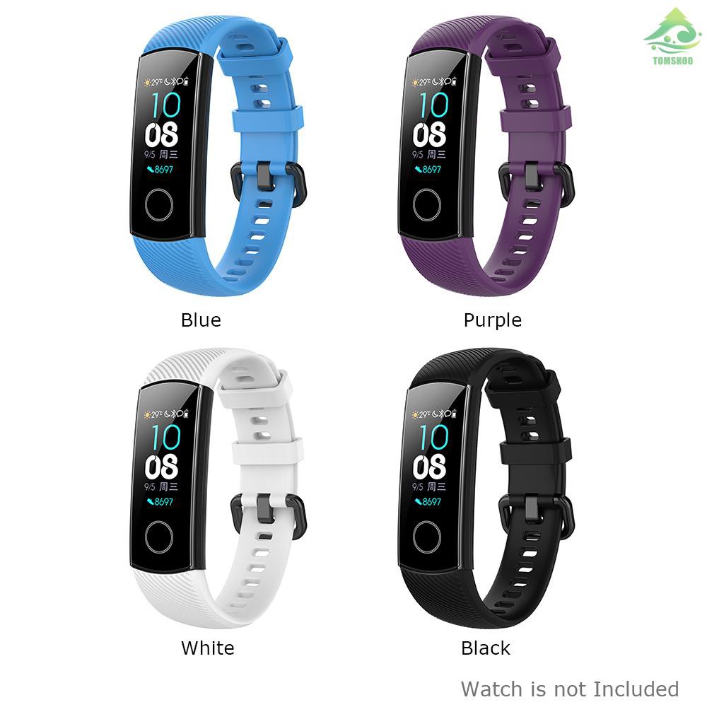 Silicone Wristband for Huawei honor Band 4/Band 5 Smart Watch ...