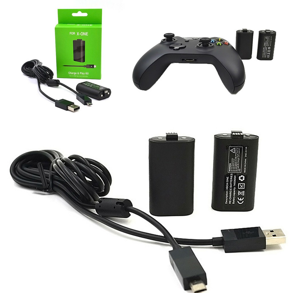 2pcs 1400mAh Lithium polymer Rechargeable Battery PackUSB Charger Cable ...