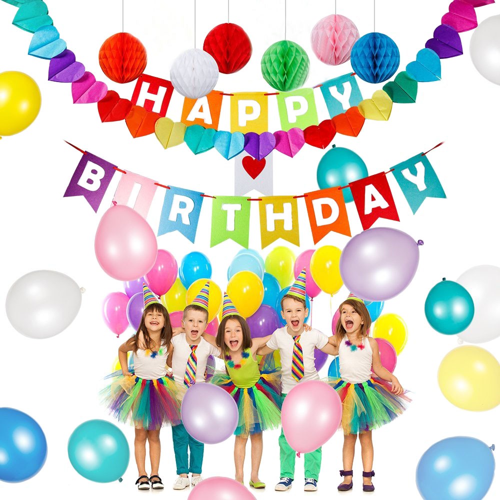 Happy Birthday Banners for PartyDecorations Set Party Decorative Banner ...