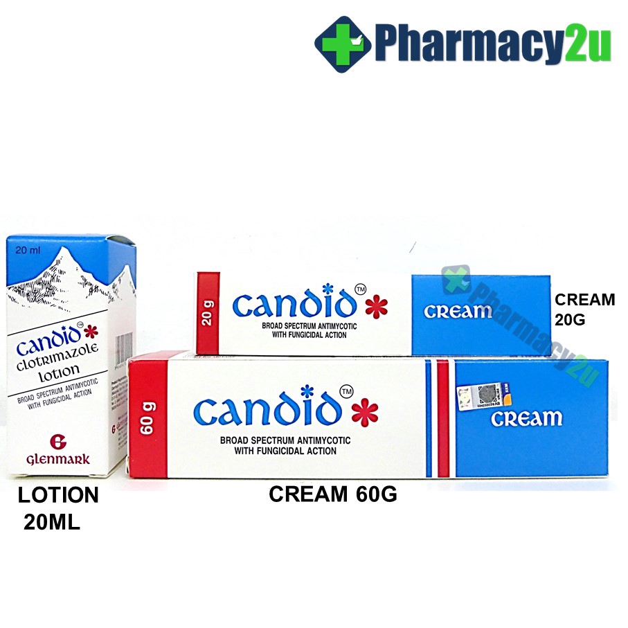 CANDID CREAM (CLOTRIMAZOLE) 20G/60G ANTI-FUNGAL CREAM/ LOTION 20ML ...