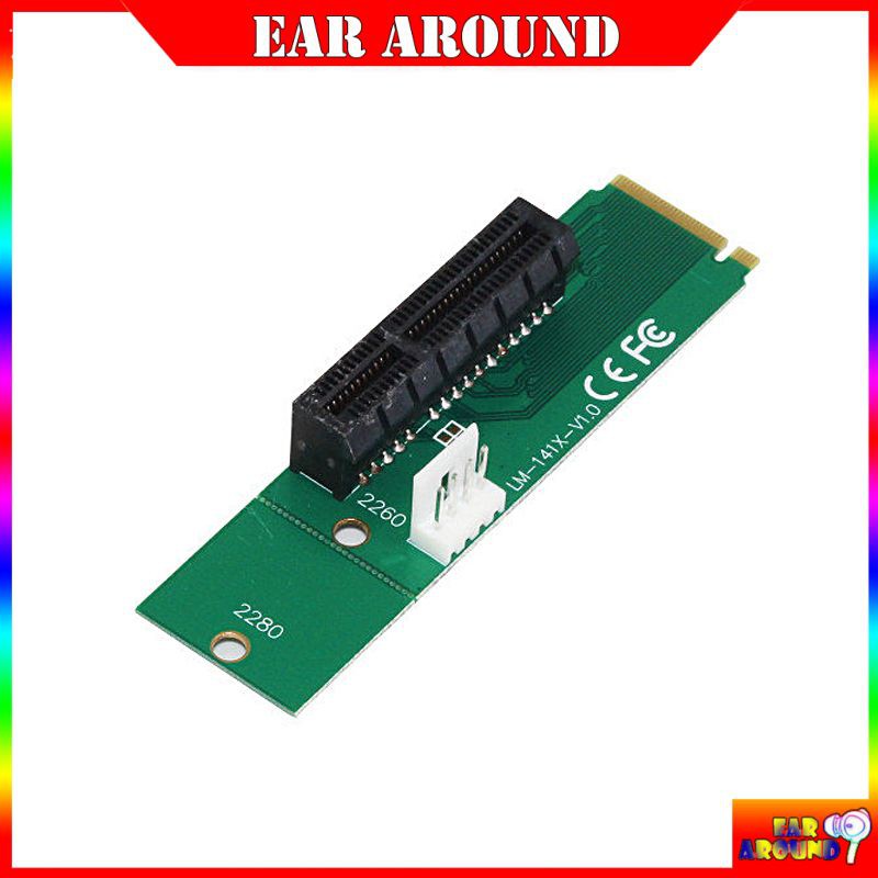【IN STOCK】 PCI-E 4x Female to NGFF M.2 Male Converter Card Power Key ...