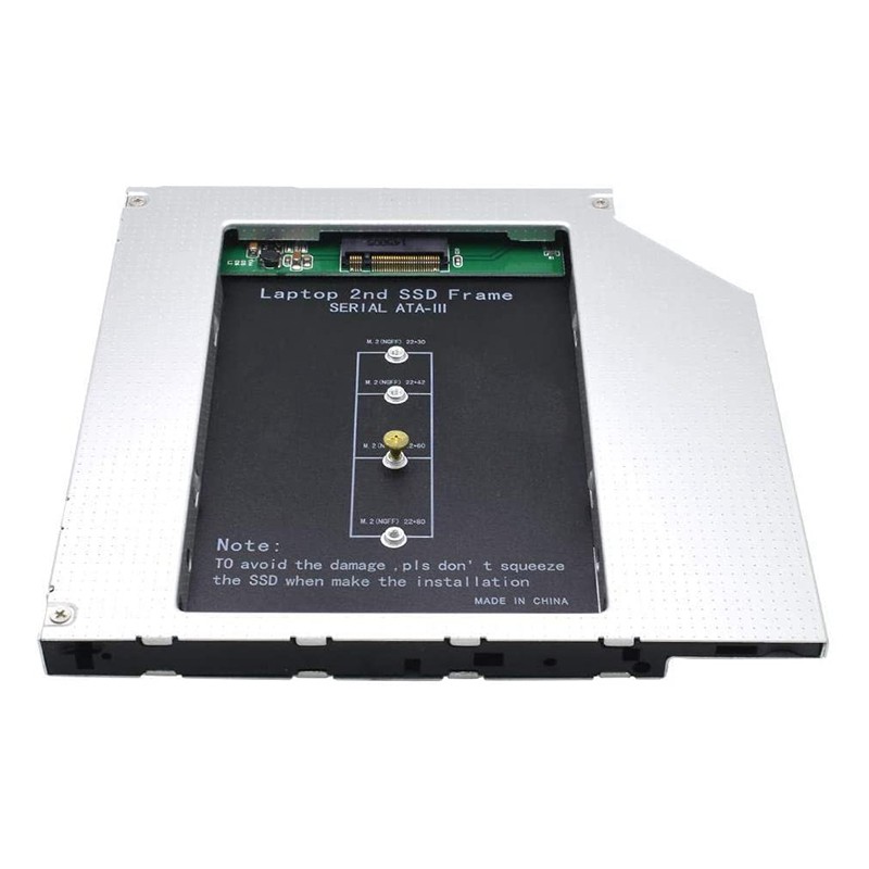 Ready Stock NGFF M.2 M2 2Nd HDD Caddy 12.7mm SATA 3 Optibay Hard Disk ...