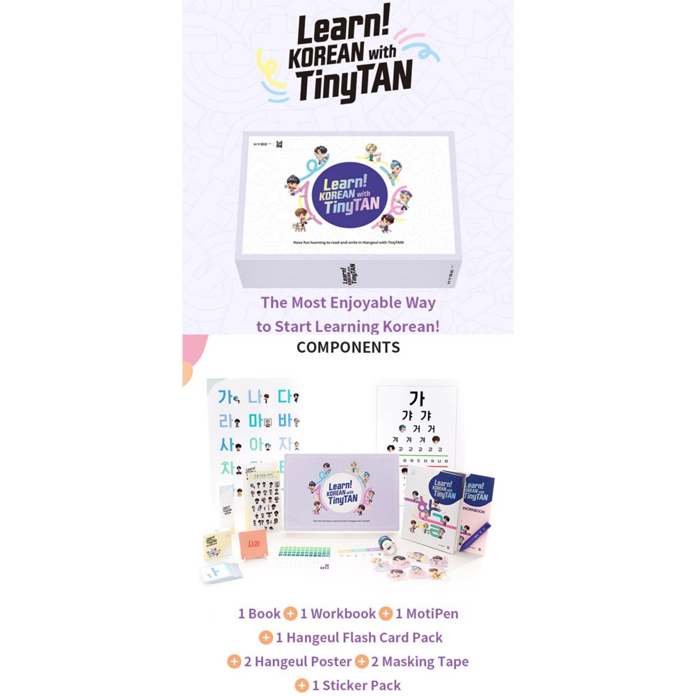【Authentic】BTS Learn Korean With TinyTAN cfcx | Shopee Thailand