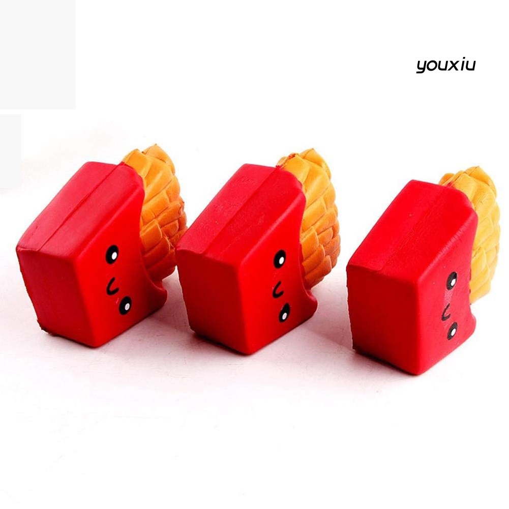 YX-T Scented French Fries Squishy Slow Rising Stress Reliever Kids ...