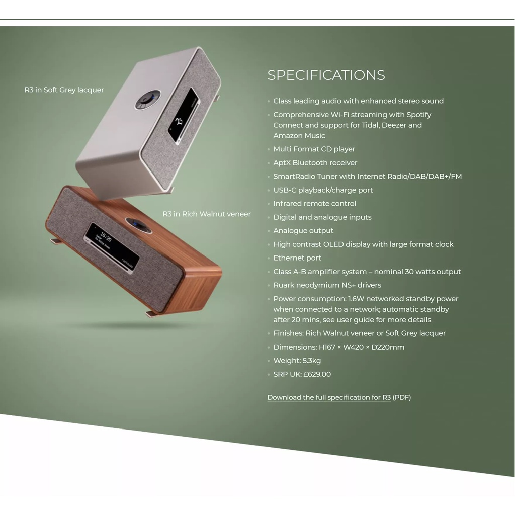 Ruark Audio R3 Wireless Music System VXPV - fq21r6da4f - ThaiPick