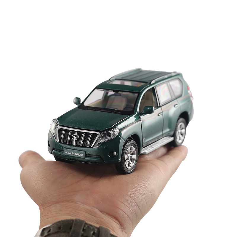 Die-Cast 132 TOYOTA Prado Aolly Car Metal Pull back sound and light ...