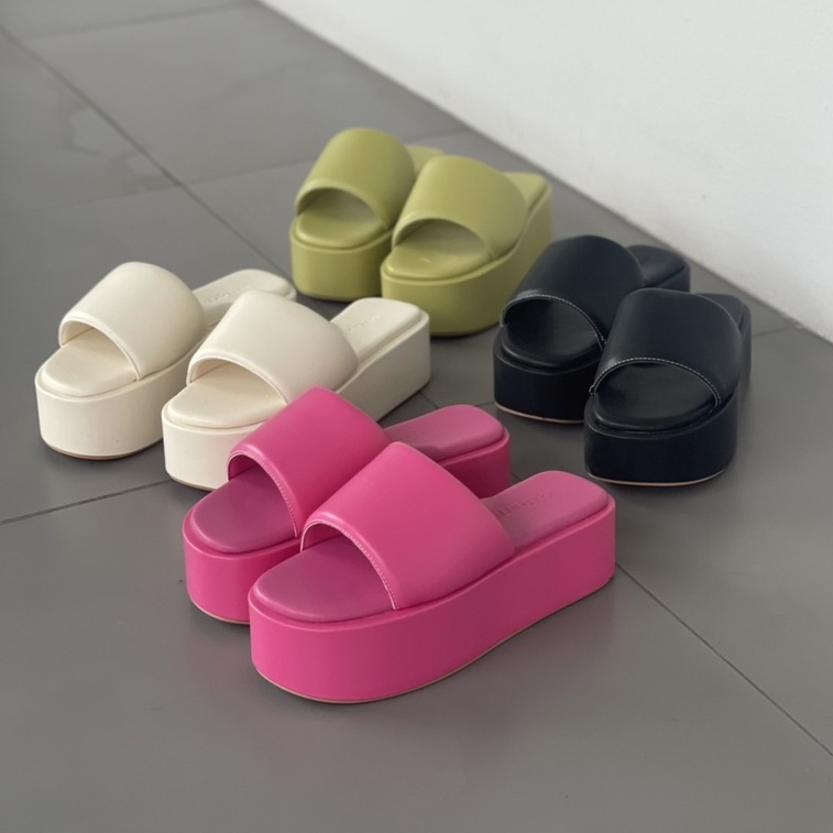 (Code MARSH922 ลด 40) Chubby รองเท้าผู้หญิง รองเท้าส้นตึกเพื่อสุขภาพ น้ำหนักเบา - marshmellow ...