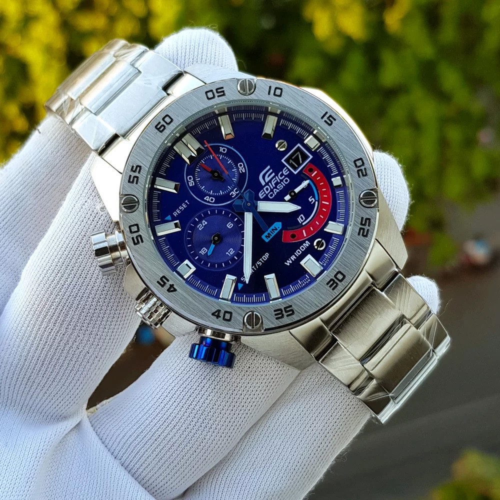 Casio Edifice EFR-558D-2AV Dial Blue Stainless Steel Men's Watch ...