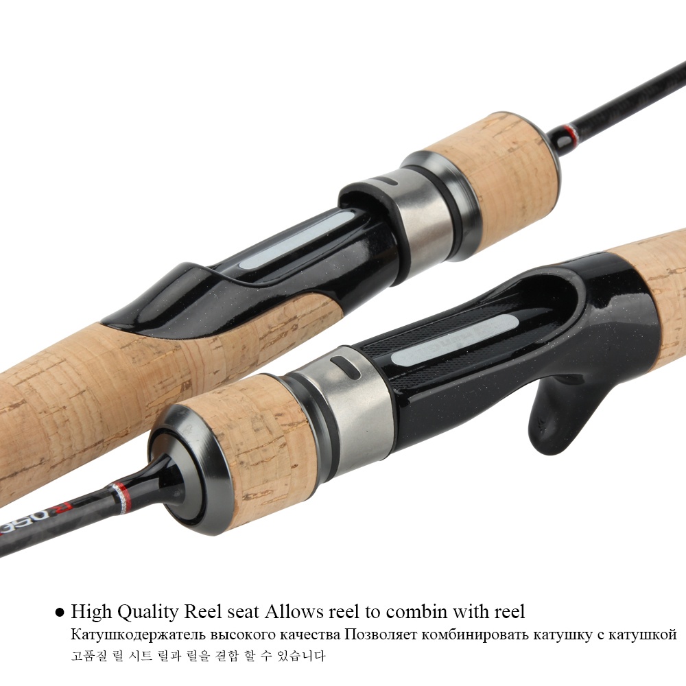 RoseWood 5' 5.5' 6' 7' Ultra-Light Weight Spinning/Casting Cork Fishing ...