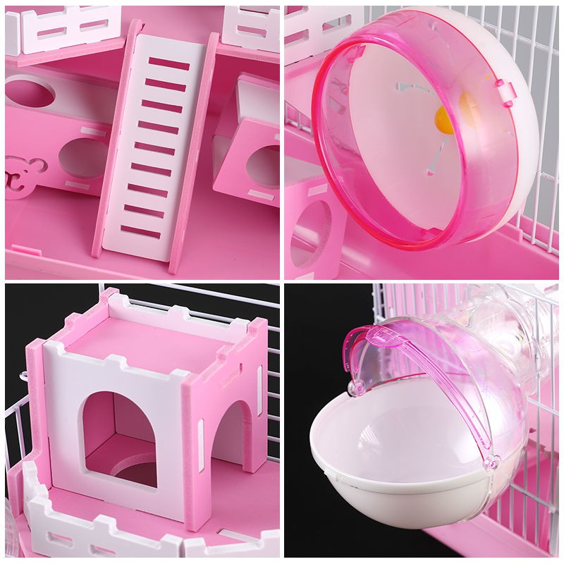 Hamster basic cage double-decker luxury villa castle 47 nest pet golden ...