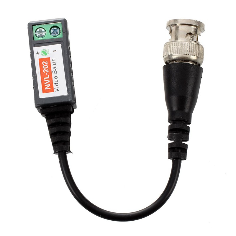 2 networks CAT 5 camera CCTV BNC coaxial passive video balun UTP ...