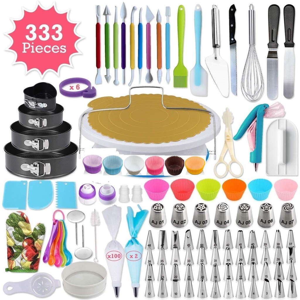 333 piece cake turntable decoration decorating mouth set decorating ...