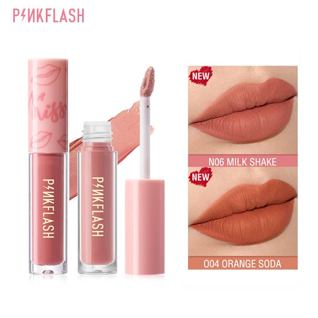 PinkFlash ลิปสติกเนื้อแมทสีสวย ติดทนนานทั้งวัน แบรนด์แท้ พิงค์แฟลช โอ้ ...