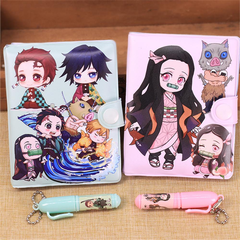 ALISOND1 Cute Demon Slayer Notebook School Kids with Pen Diary Agenda ...
