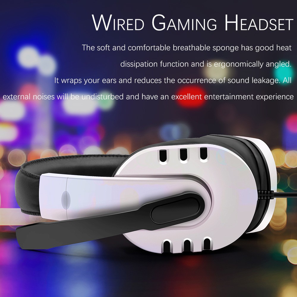 {new}2021 Gamer Headsets For Ps5 Ps4, Wired Headphones With Microphone ...