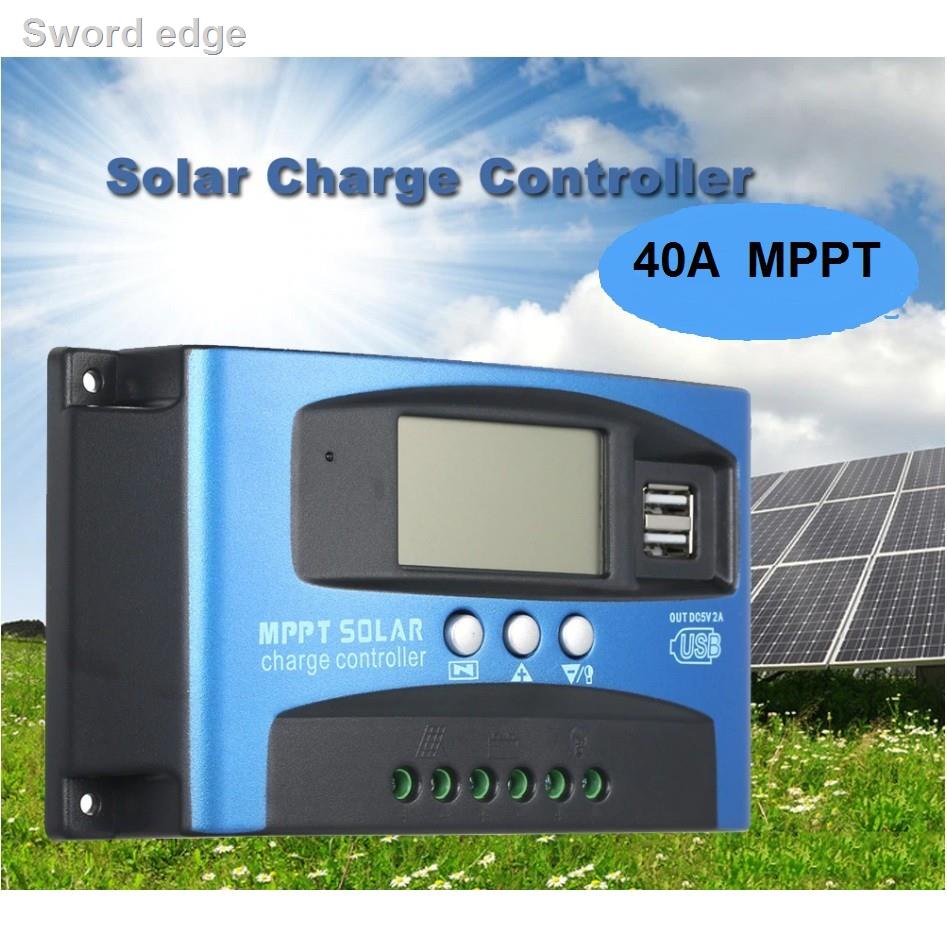 40A Solar charge controller 12V/24V MPPTอุปกรณ | Shopee Thailand