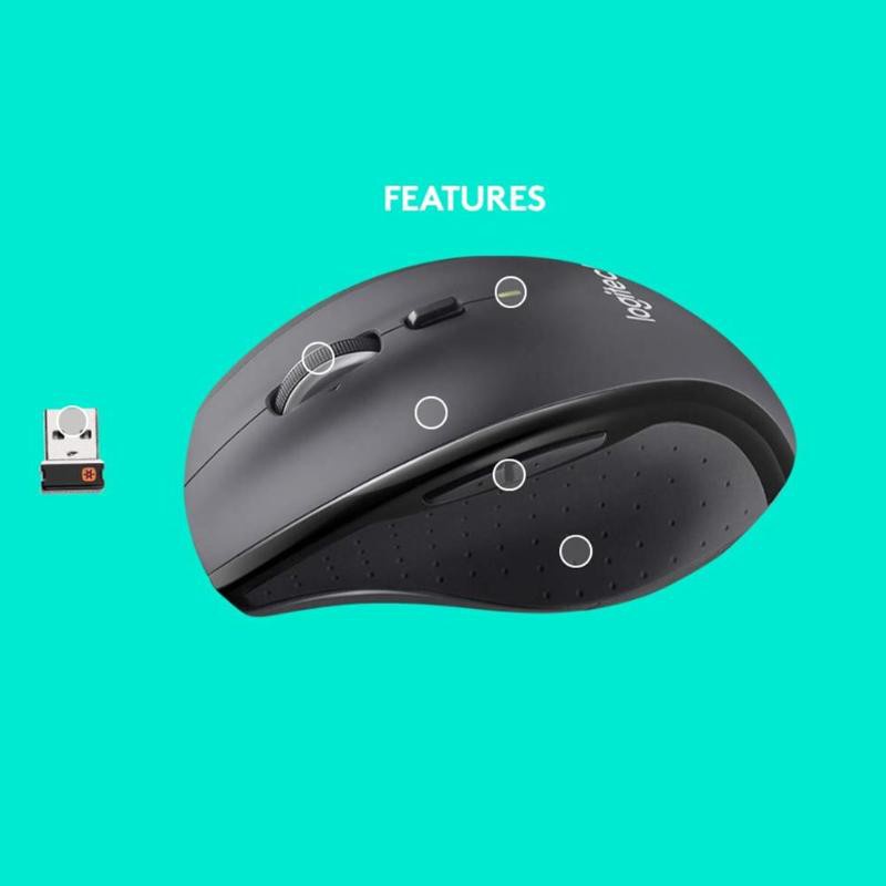 Logitech M705 Optical Wireless Mouse Ultra Long Power Business Game ...