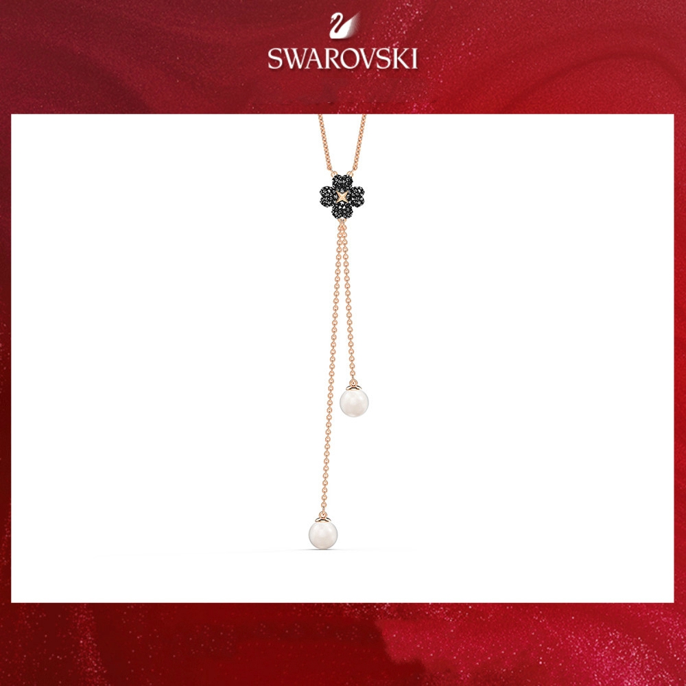 Swarovskiสร้อยคอโซ่ดอกไม้ Swarovski Latisha สง่างามโรแมนติกของขวัญ ...