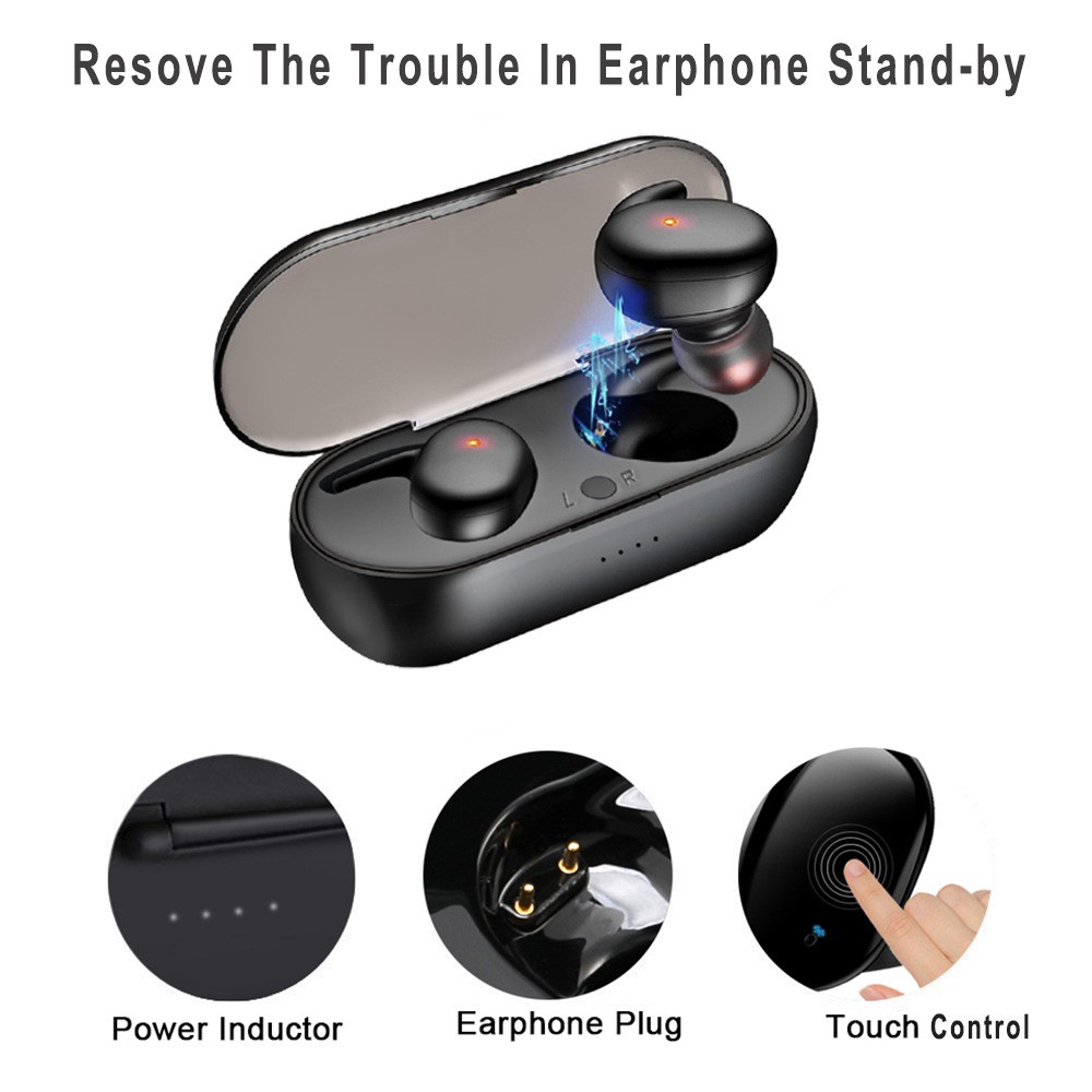 Mini Earphones Bluetooth Wireless Headphones With Y30 Earphone ...