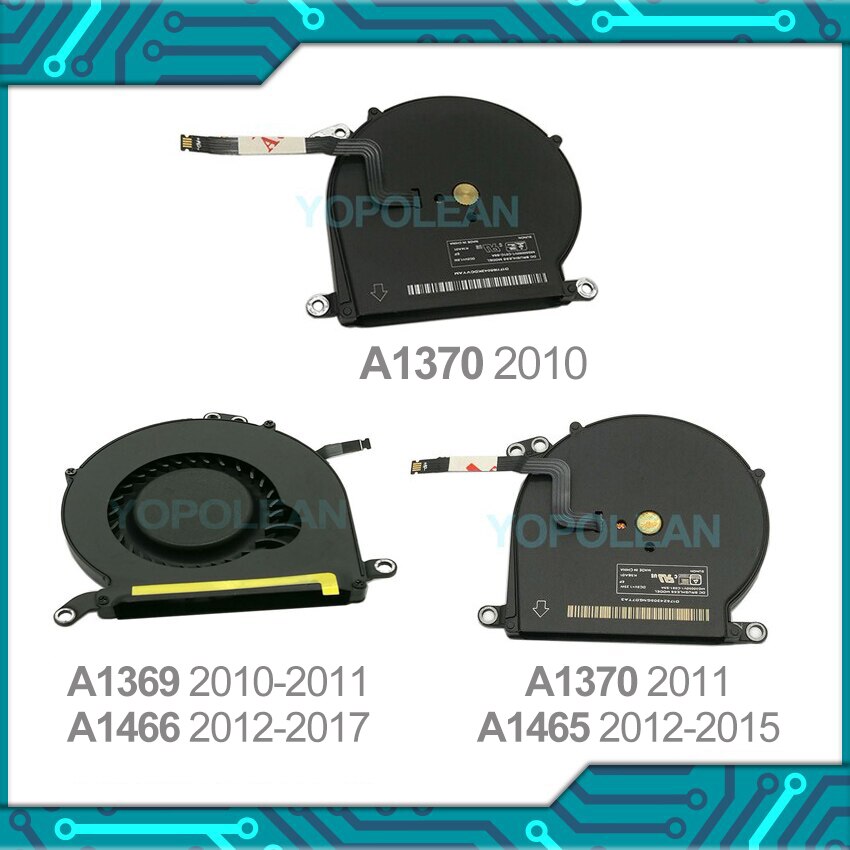 Laptop CPU Cooler Fan For Macbook Air 11 13 A1369 A1370 A1465 A1466 ...
