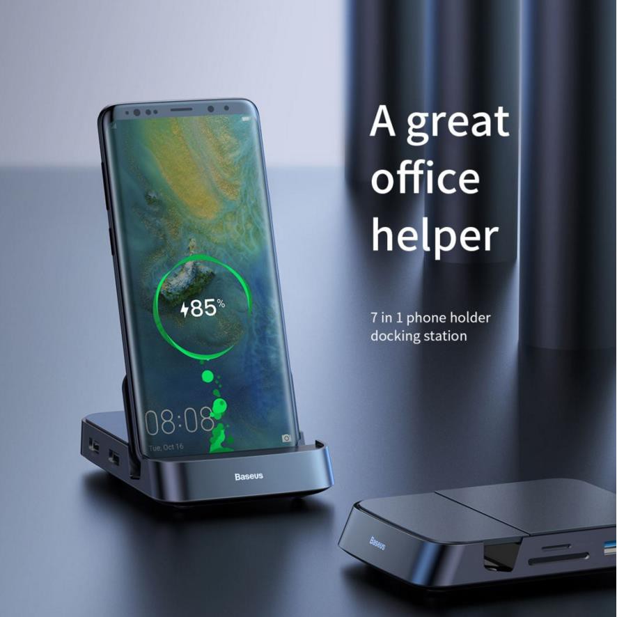 Baseus Mate Docking Type-C Mobile Phone Intelligent HUB Docking Station ...