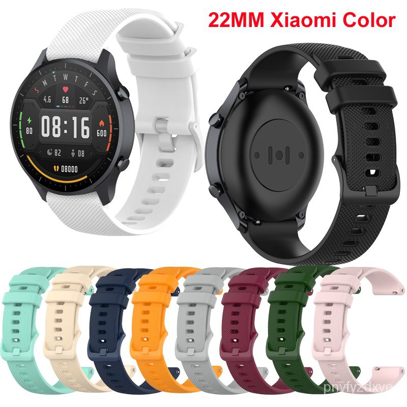 22mm Silicone Band Strap for Xiaomi Mi Watch Color Replacement Bracelet ...