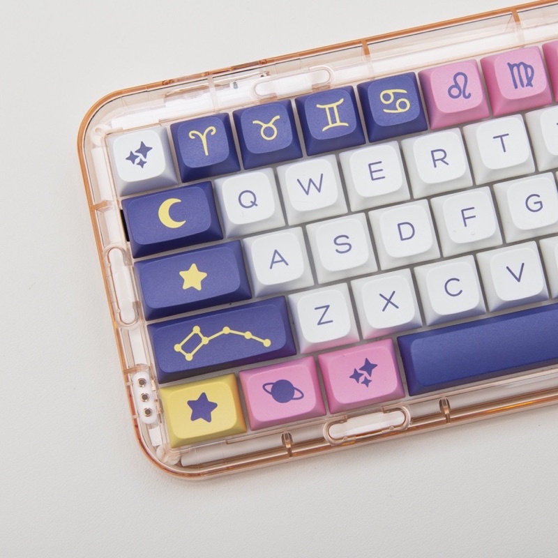 132 คีย์ Astrology Keycaps XDA Profile Constellation Space PBT Dye Sub ...