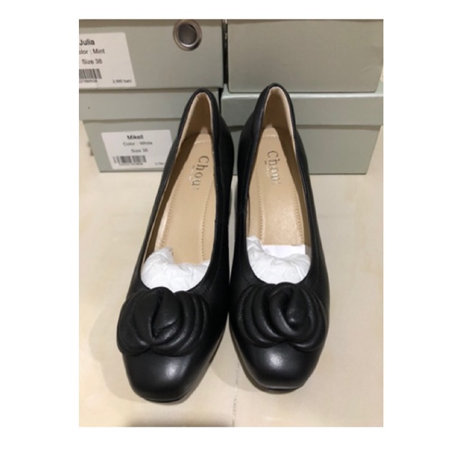 ใหม่ ????รองเท้าหนังแกะแท้ chou shoesสี mint/ black sz 38 - wawa_na_ka ...