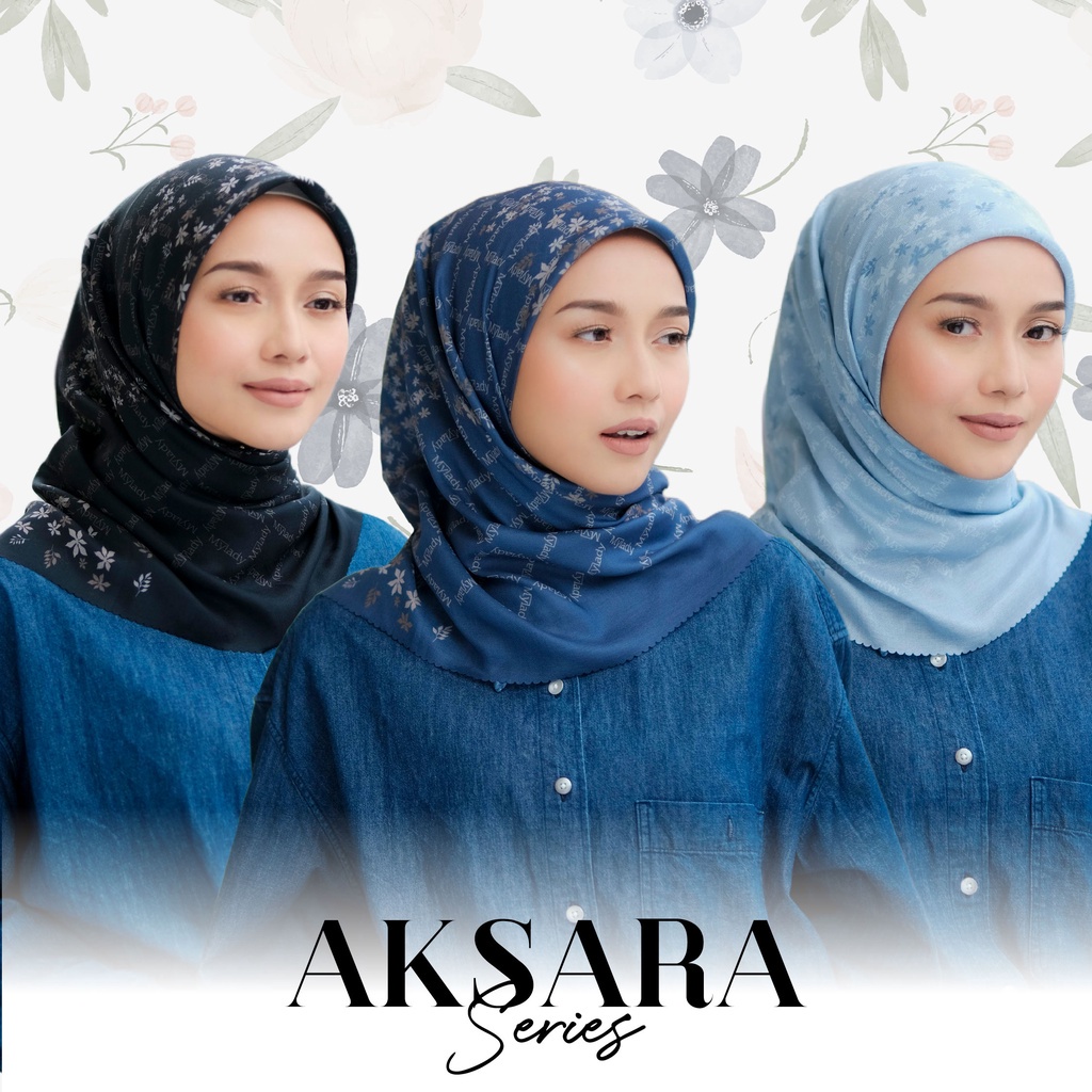 My LADY ORI AKSARA SERIES ฮิญาบผ้าคลุมหน้า Quadrilateral Quadrilateral ...
