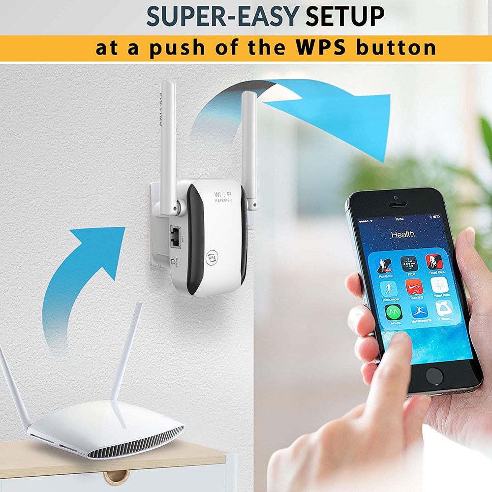 เราเตอร์WiFi Reeater Wireless Wifi Extender 300Mbs WiFi Amlifier 802 ...