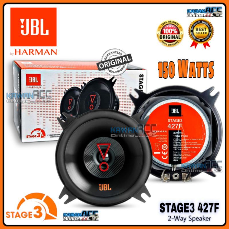 JBL Stage 3-427F 4 นิ้วลำโพงรถยนต์ **100% Original** 150W 2-Way Coaxial ...