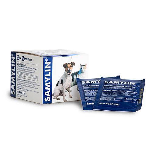 Samylin Small Breed powder 1g x 30 pcs แซมมิลิน อาหารเสริมโปรตีน สุนัข ...