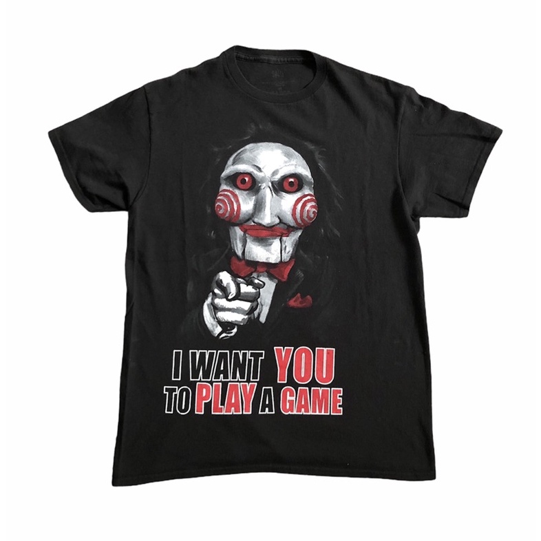 Saw I want you to play a game (Size 20/27) สภาพ9/10 สกรีนสีแน่นสวย ...