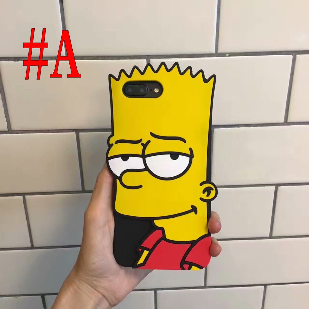Bart Simpsons Lisa Cartoon Silicon Case for iPhone 12 11 Pro MAX 7 8 6 ...