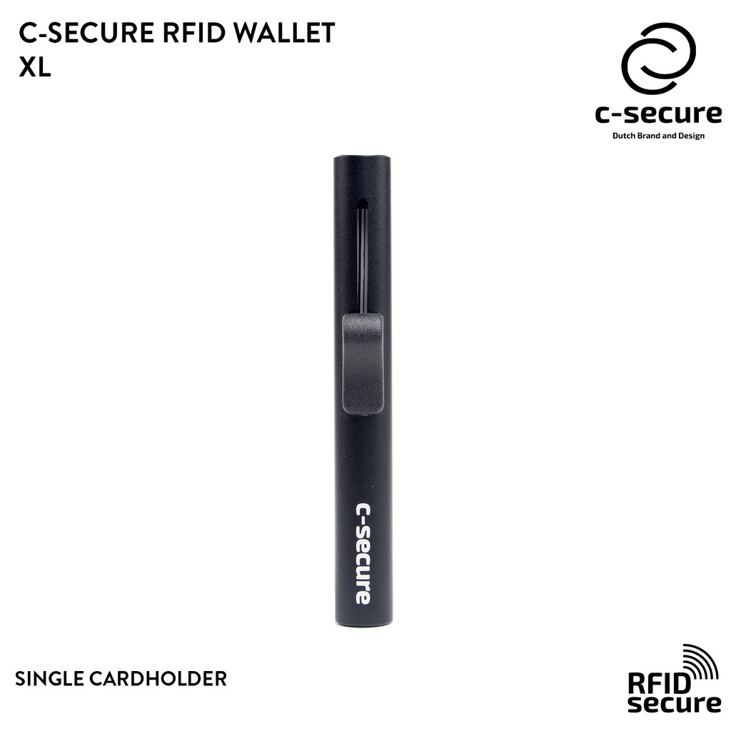 C-SECURE เคสใส่บัตร กระเป๋าใส่บัตร (RFID Protection) ขนาด XL สีดำ ...