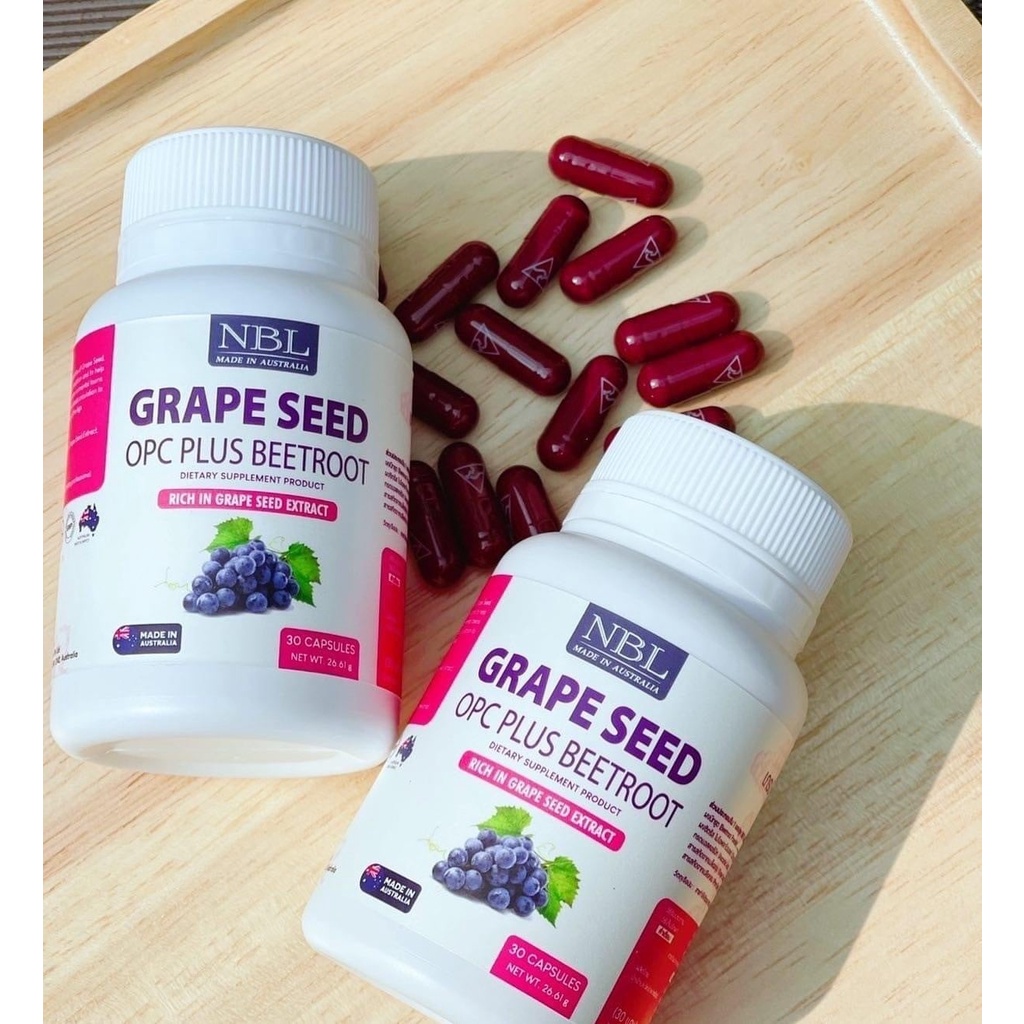 ส่งฟรี พร้อมส่ง NBL Grape Seed OPC Plus Beetroot ดูแลสิว ป้องกันริ้วรอย ...