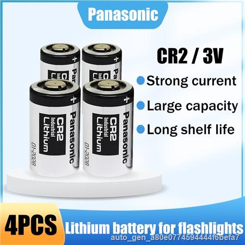 4pcs Panasonic Cr2 Cr15h270 Dlcr2 Elcr2 3v Lithium Battery For Digital Camera Flashlight ...