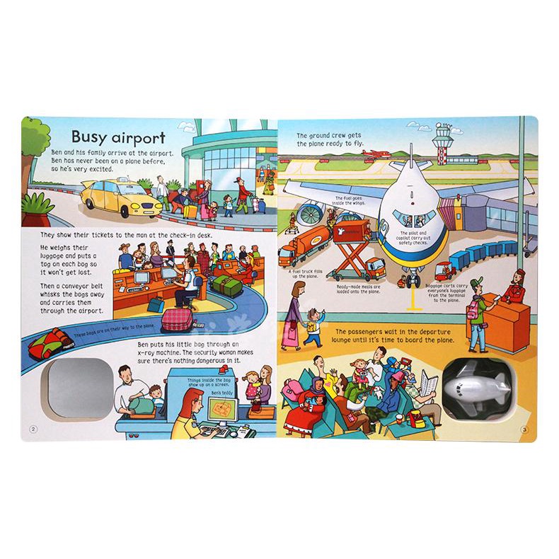 Usborne Wind-up Busy Plane Book - pirch18 - ThaiPick