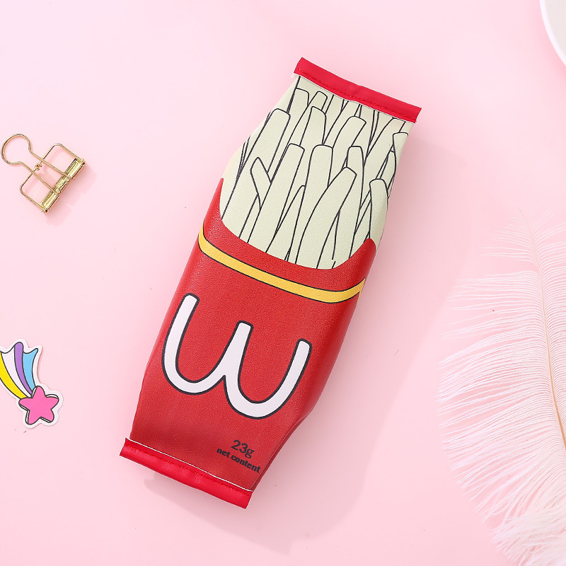 0703 Korean Creative Snack Pencil Case Korean Simple Female Junior High ...