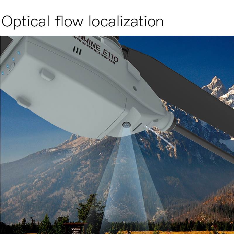 Eachine E110 RC Helicopter 2.4G 6-Axis Gyro 720P HD Camera Optical Flow ...