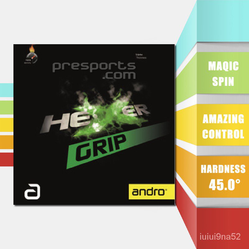 Andro Hexer Grip Table Tennis Rubber zv20 | Shopee Thailand