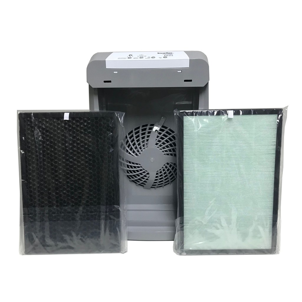 IMARFLEX เครื่องฟอกอากาศ สีทูโทน รุ่น F-C042R - ฟอกอากาศ PM 2.5 ได้ - arizaa999 - ThaiPick