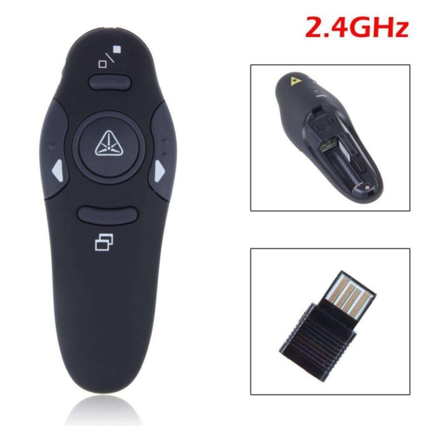 เมาส์ wireless (A03 พ้อยเตอร์/เป่า) Wireless Presenter USB Remote ...