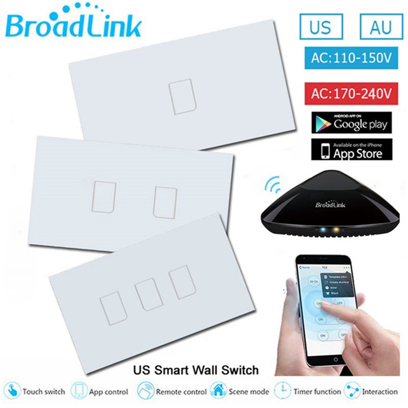 Broadlink Tc3 - Uk 1 / 2 / 3 Gang สวิทช์ไฟอัจฉริยะ S3 - Way ควบคุมด้วย ...