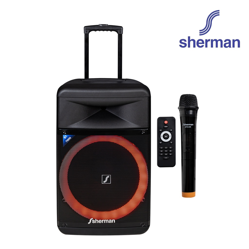 Sherman ลำโพงอเนกประสงค์ ขนาด 15 นิ้ว รุ่น APS-240 | Shopee Thailand