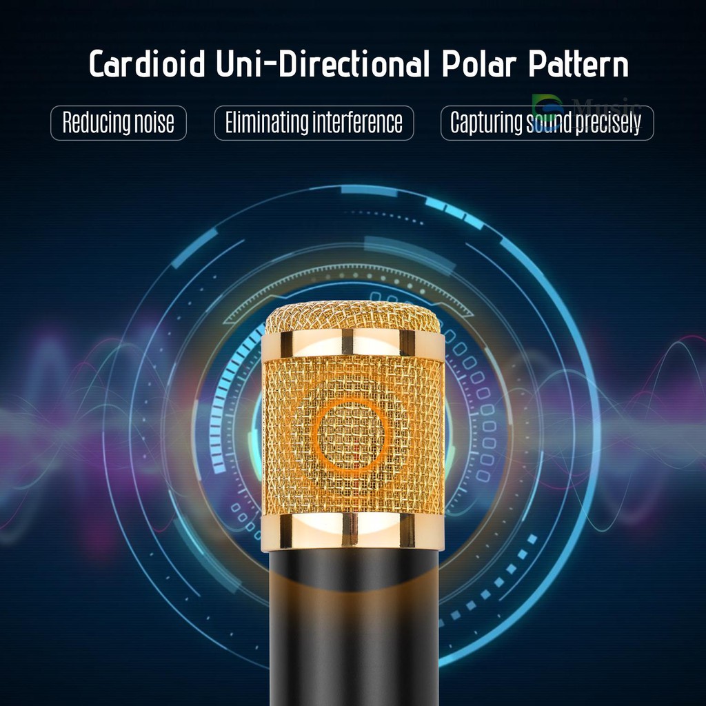 [Concert] Professional Cardioid Condenser Microphone Kit with Audio ...